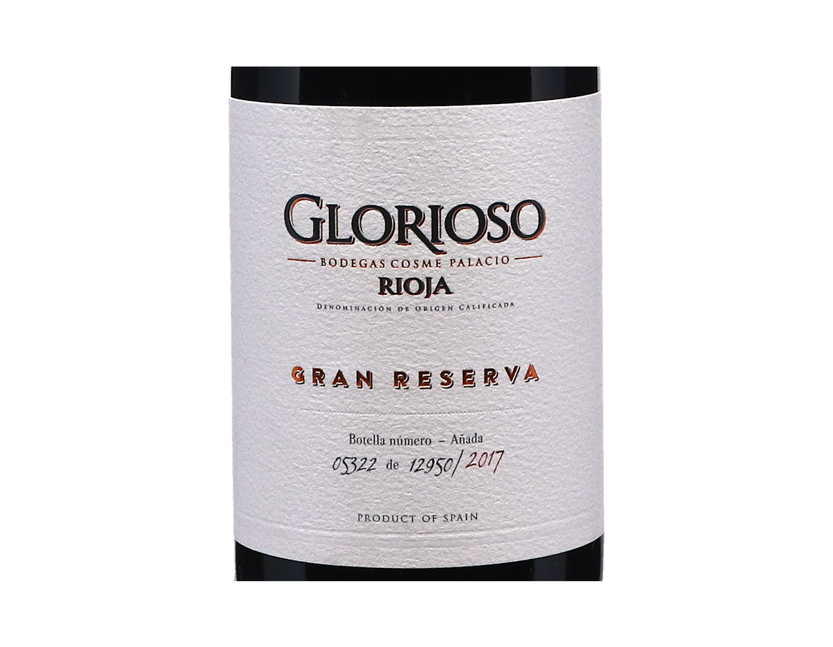 Glorioso Gran Reserva, Rioja 2017