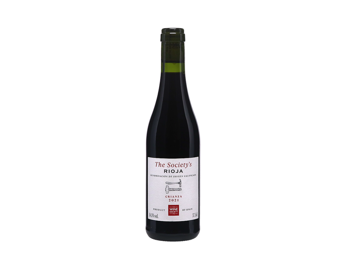 Half bottle of The Society's Rioja Crianza 2021