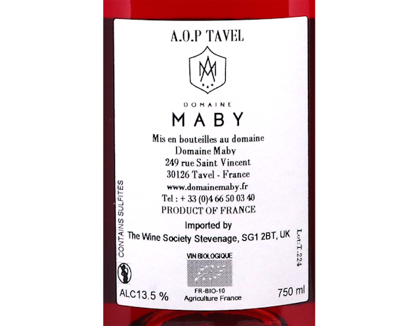 Tavel Cuvée Prima Donna Rosé, Domaine Maby 2024