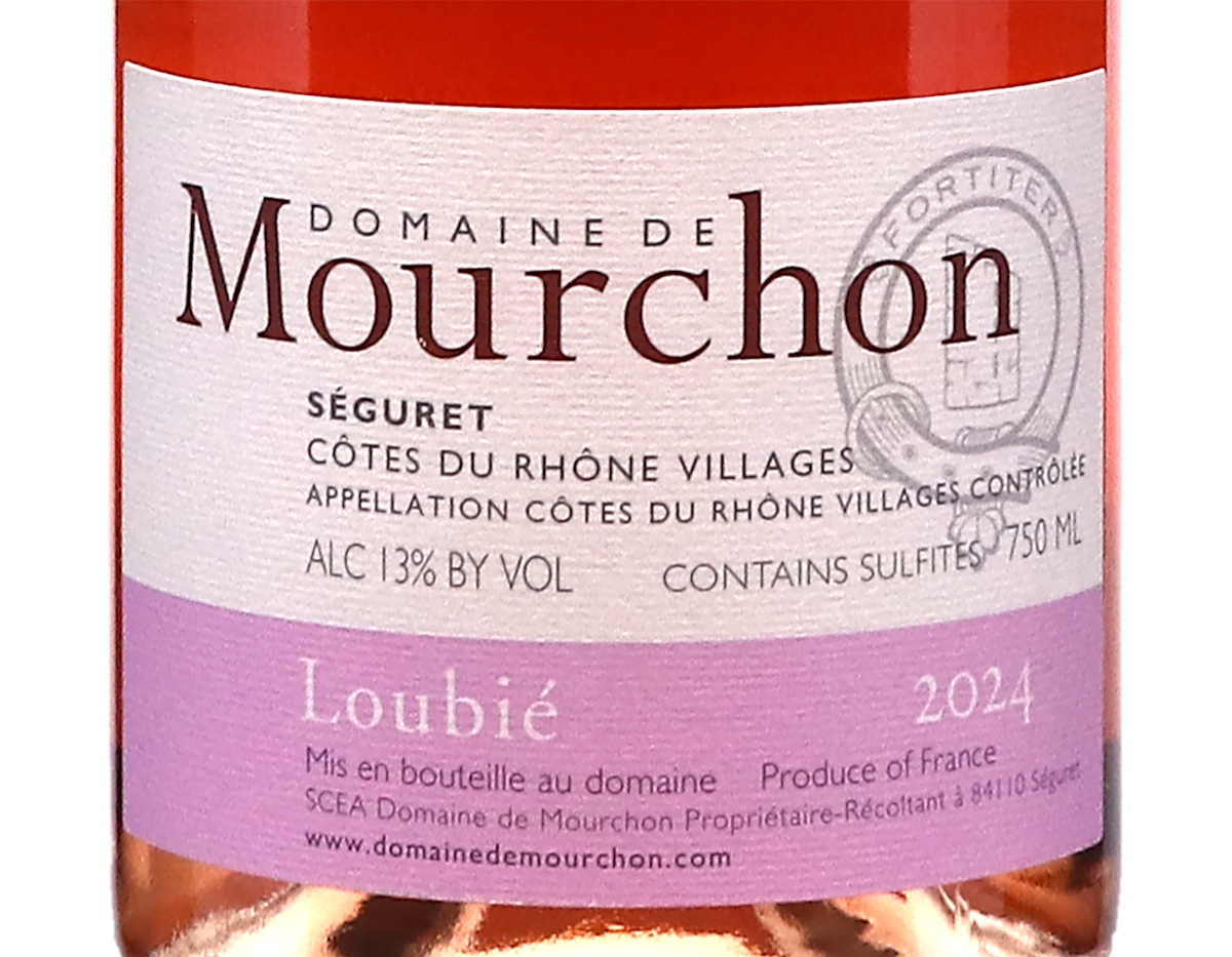 Séguret Côtes-du-Rhône Villages Loubié Rosé, Domaine de Mourchon 2024