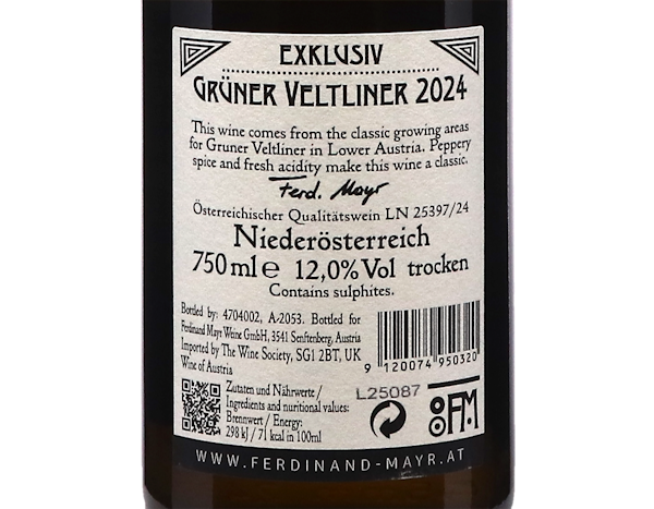 Ferdinand Mayr Exklusiv Grüner Veltliner 2024