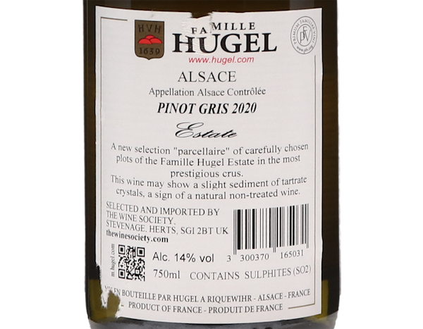 Pinot Gris Estate, Famille Hugel 2021