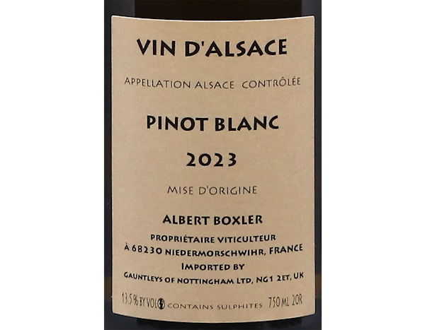 Pinot Blanc, Domaine Albert Boxler 2023