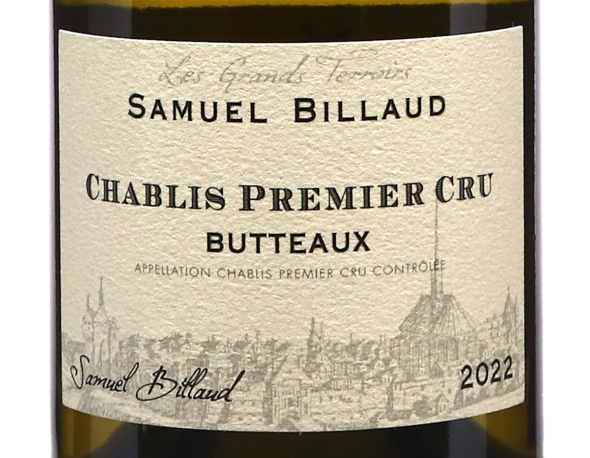 Samuel Billaud, Chablis Premier Cru Butteaux 2022