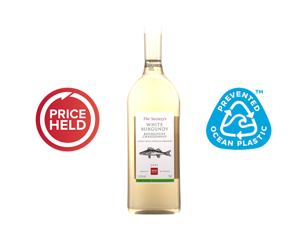 The Society's White Burgundy 2023 rPET bottle