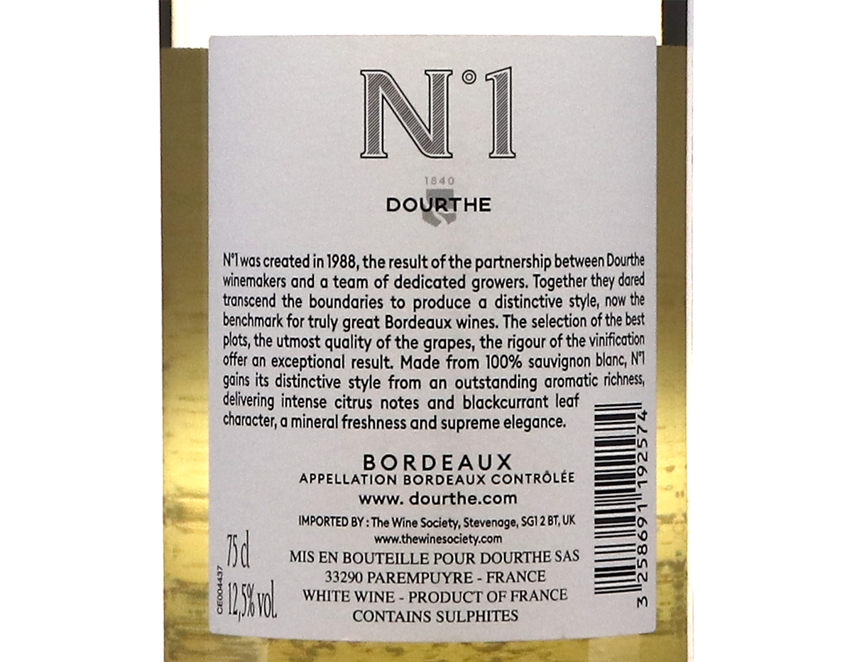 Dourthe No 1 Sauvignon Blanc, Bordeaux 2023