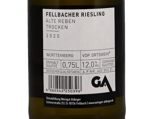 Fellbacher Riesling Aldinger 2020