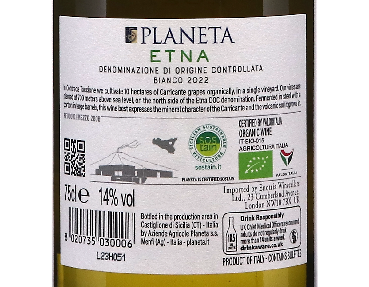Etna Bianco, Planeta 2022
