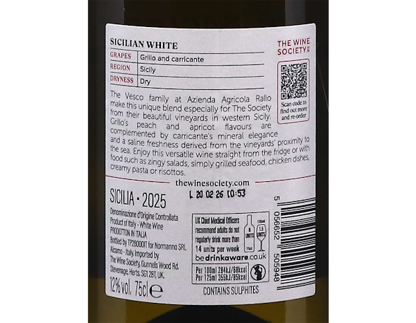 The Society's Sicilian White 2025