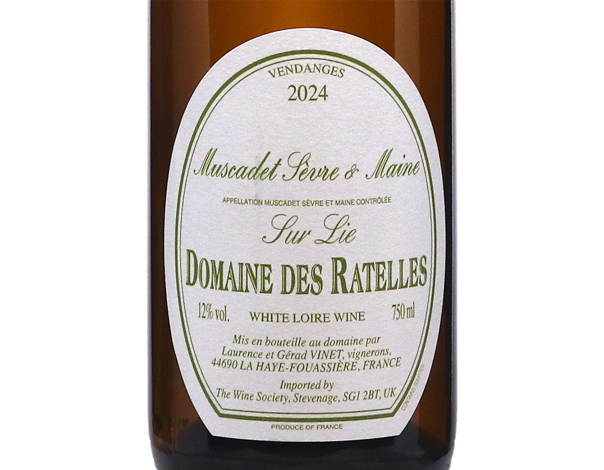Muscadet Sèvre-et-Maine sur Lie, Domaine des Ratelles 2024