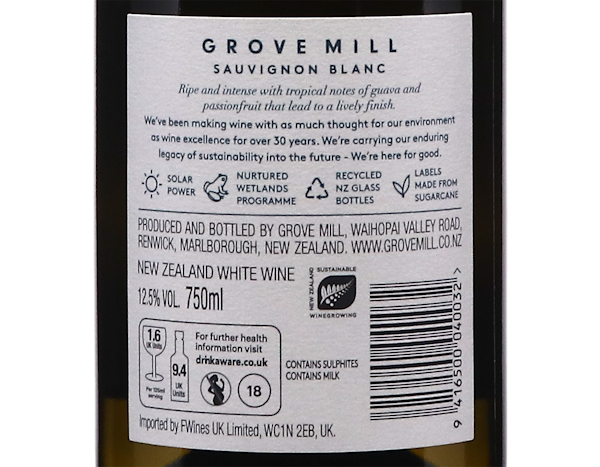 Grove Mill Marlborough Sauvignon Blanc 2023