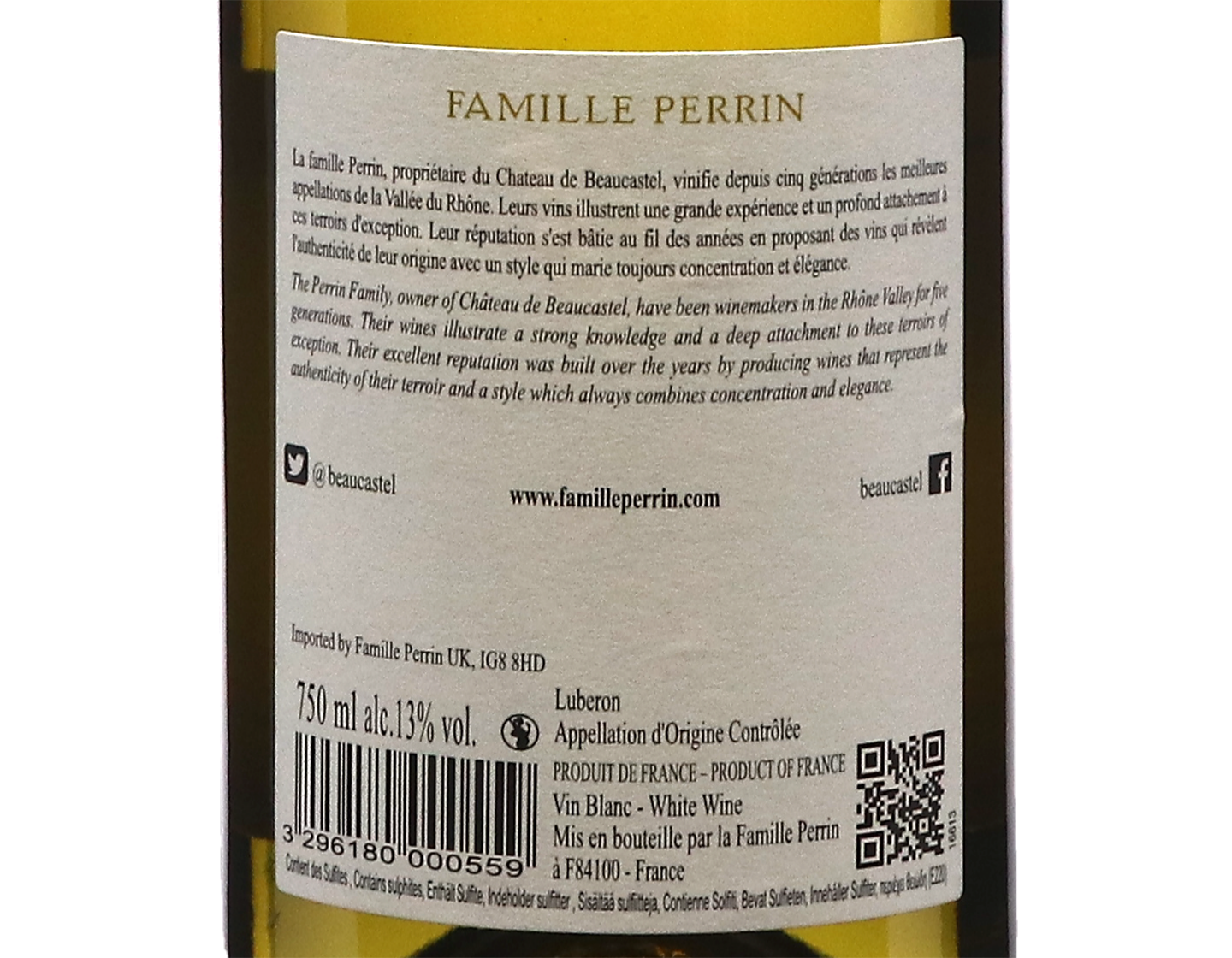 Luberon Blanc, Famille Perrin 2024