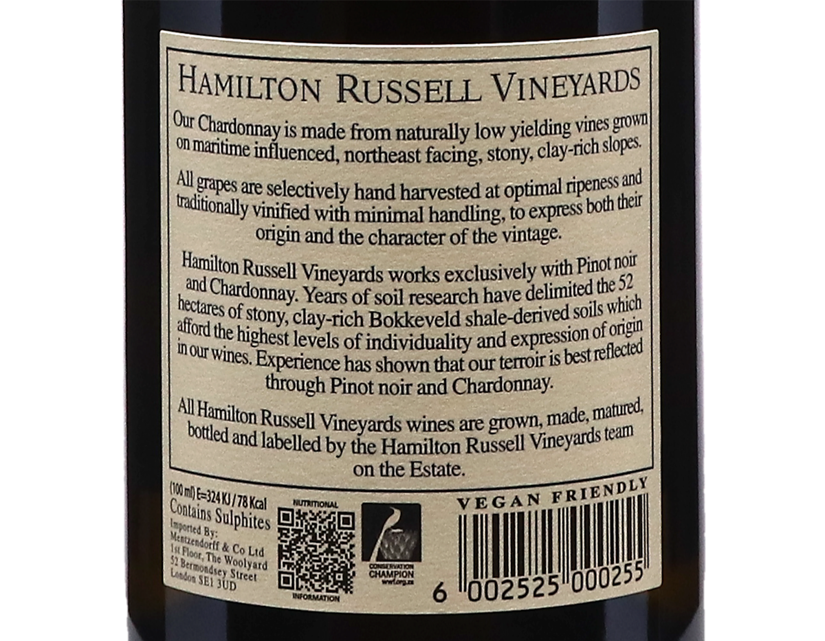 Hamilton Russell Estate Chardonnay, Hemel-en-Aarde Valley 2023