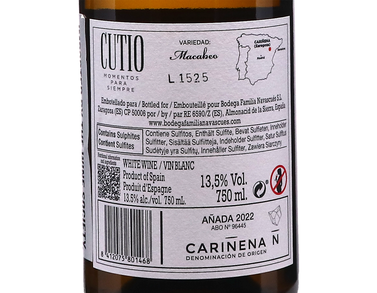 Cutio Macabeo, Carineña 2022