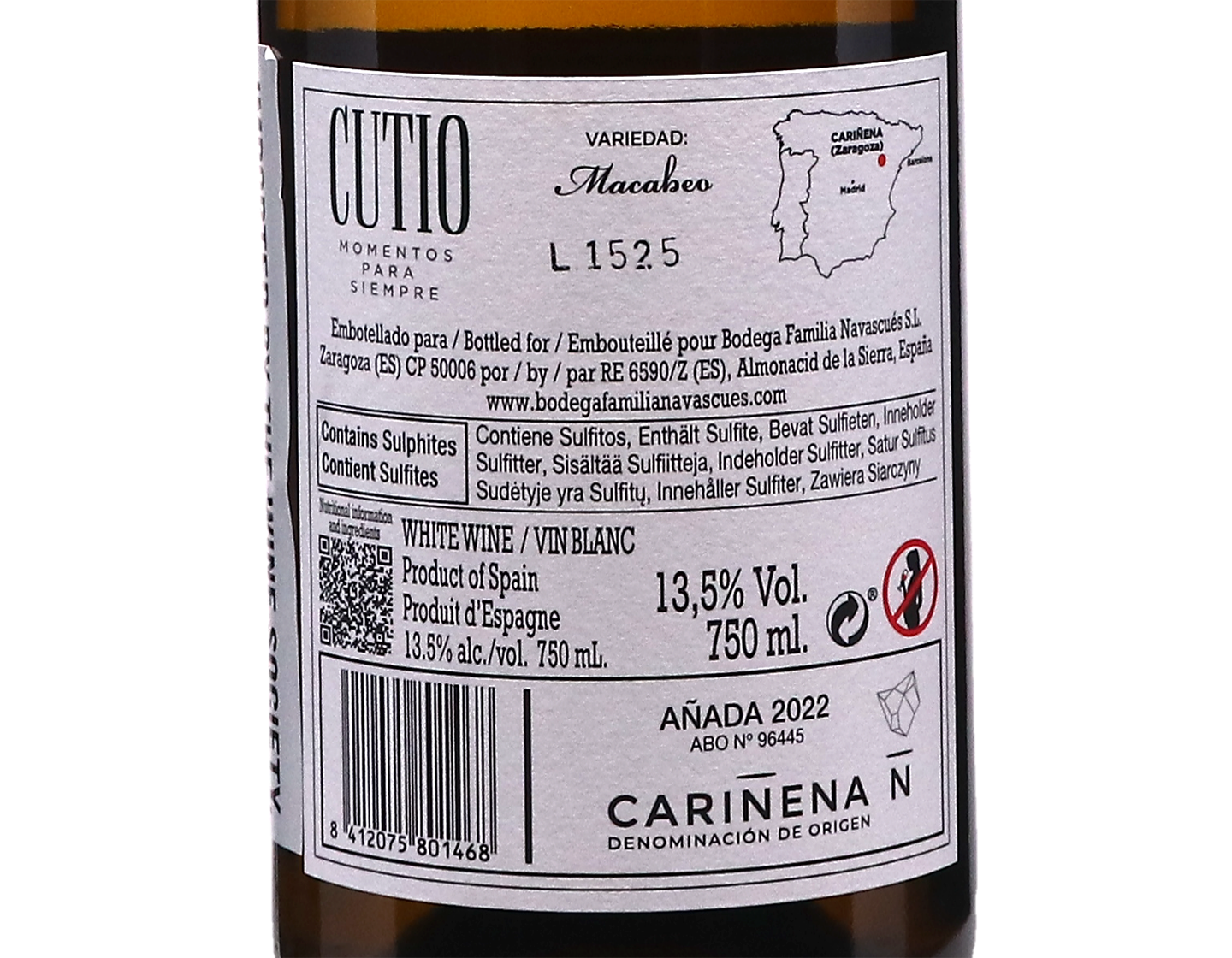 Cutio Macabeo, Carineña 2022