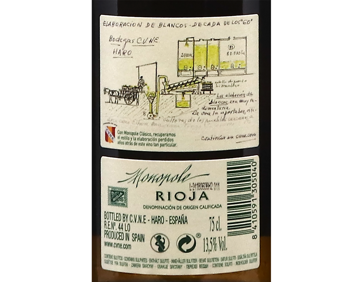 CVNE Monopole Classico Blanco, Rioja 2020