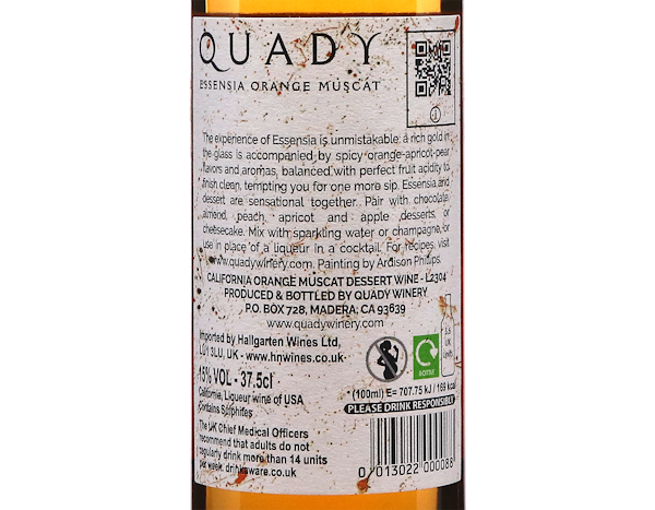 Half Bottle of Quady Essensia Orange Muscat 2022
